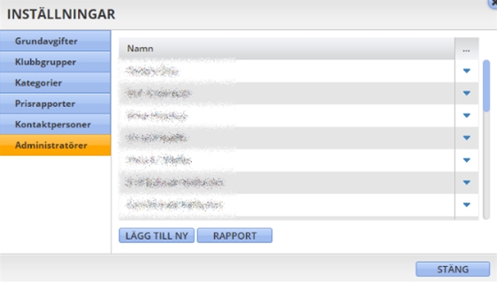Inställningar i GIT Tävling - GIT